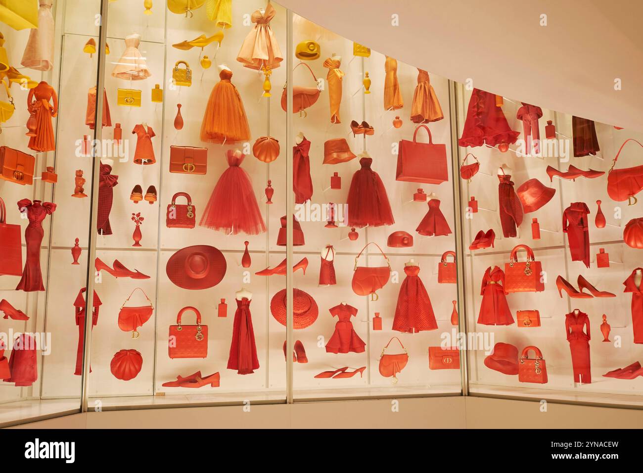 France, Paris, rue Francois Ier, the Christian Dior Gallery, staircase ...