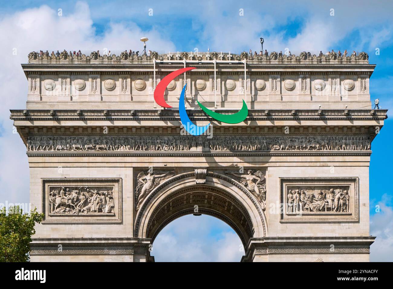 France, Paris, Place de l'Etoile, the Arc de Triomphe, the three Agitos ...