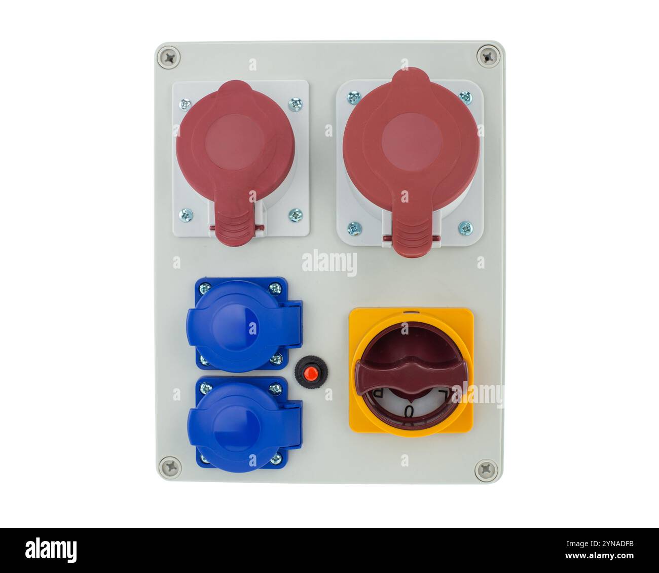 Electrical Power Distribution Box with Safety Switches Stock Photo - Alamy