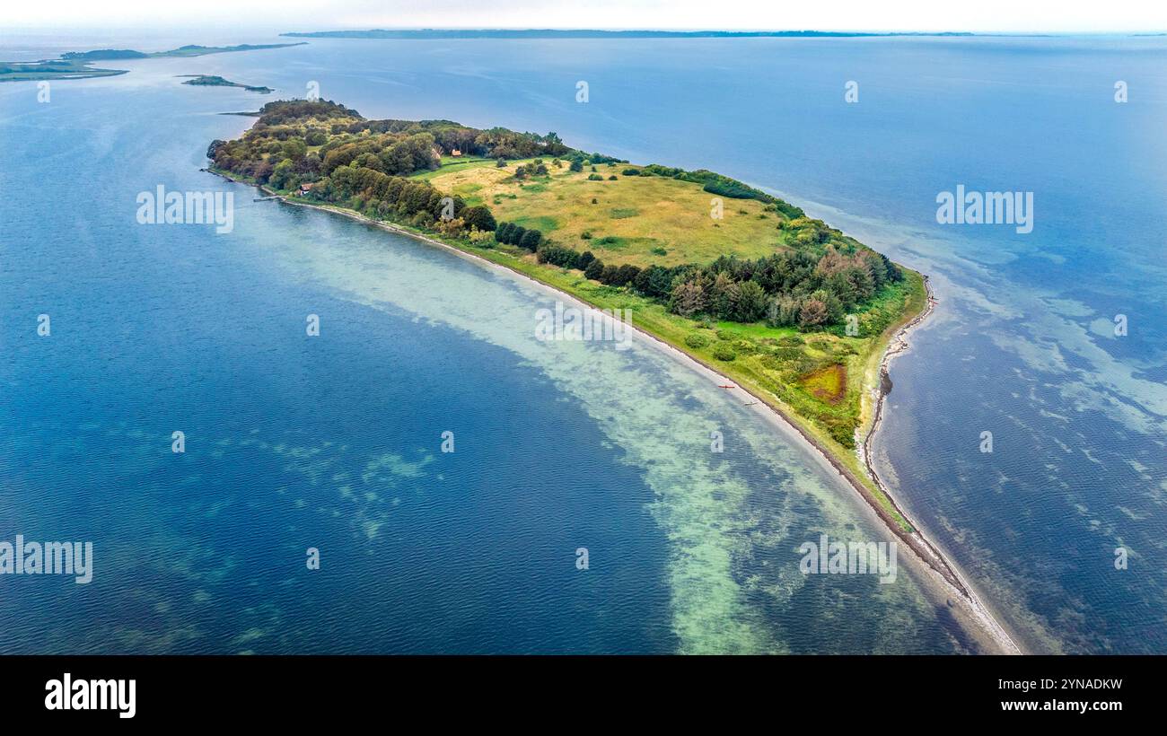 Denmark, Fionie, Falsled, kayaking around Vigø Island, in the Unesco ...