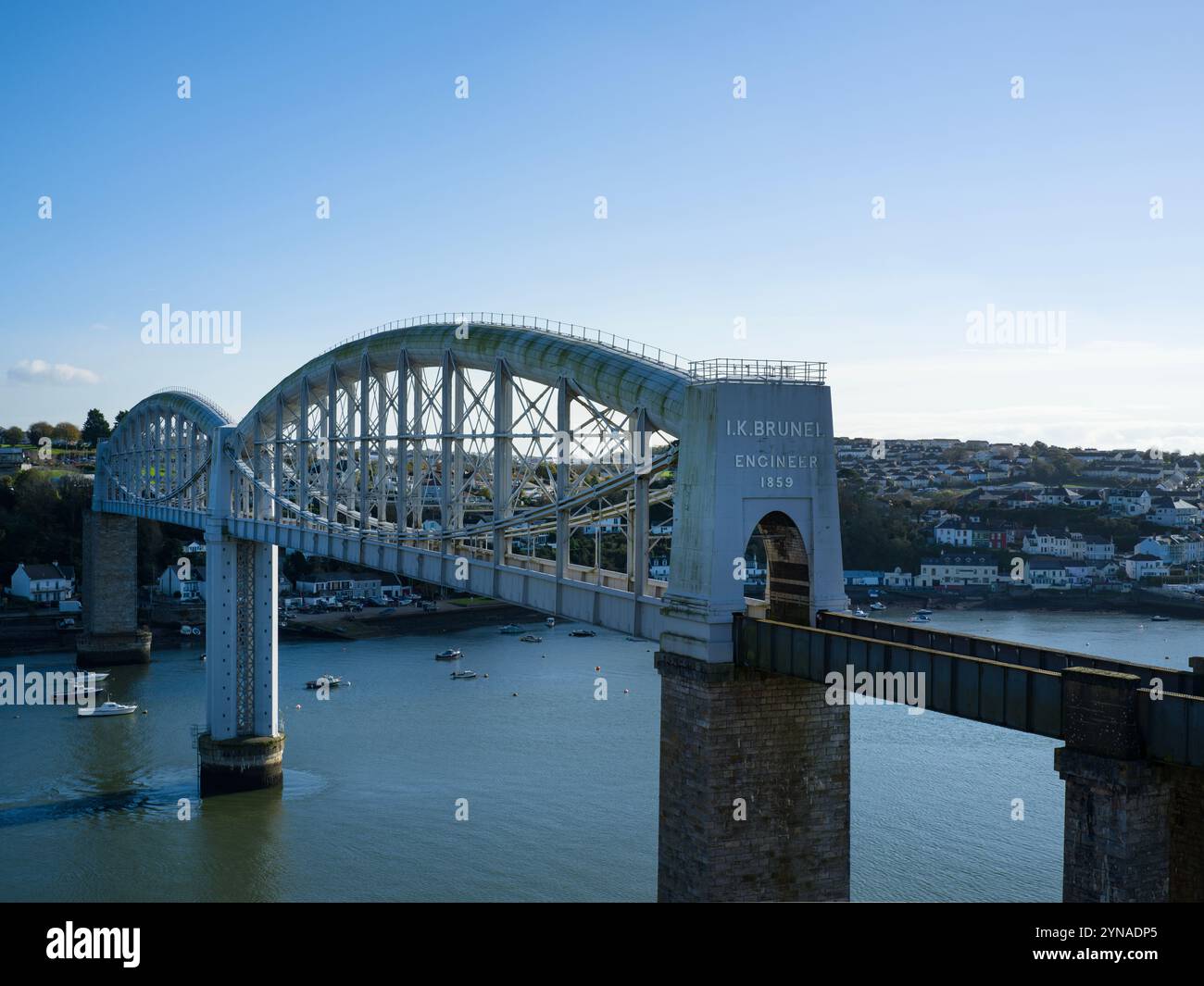 ROYAL ALBERT BRIDGE ISAMBARD KINGDOM BRUNEL SALTASH TO PLYMOUTH RAIL ...