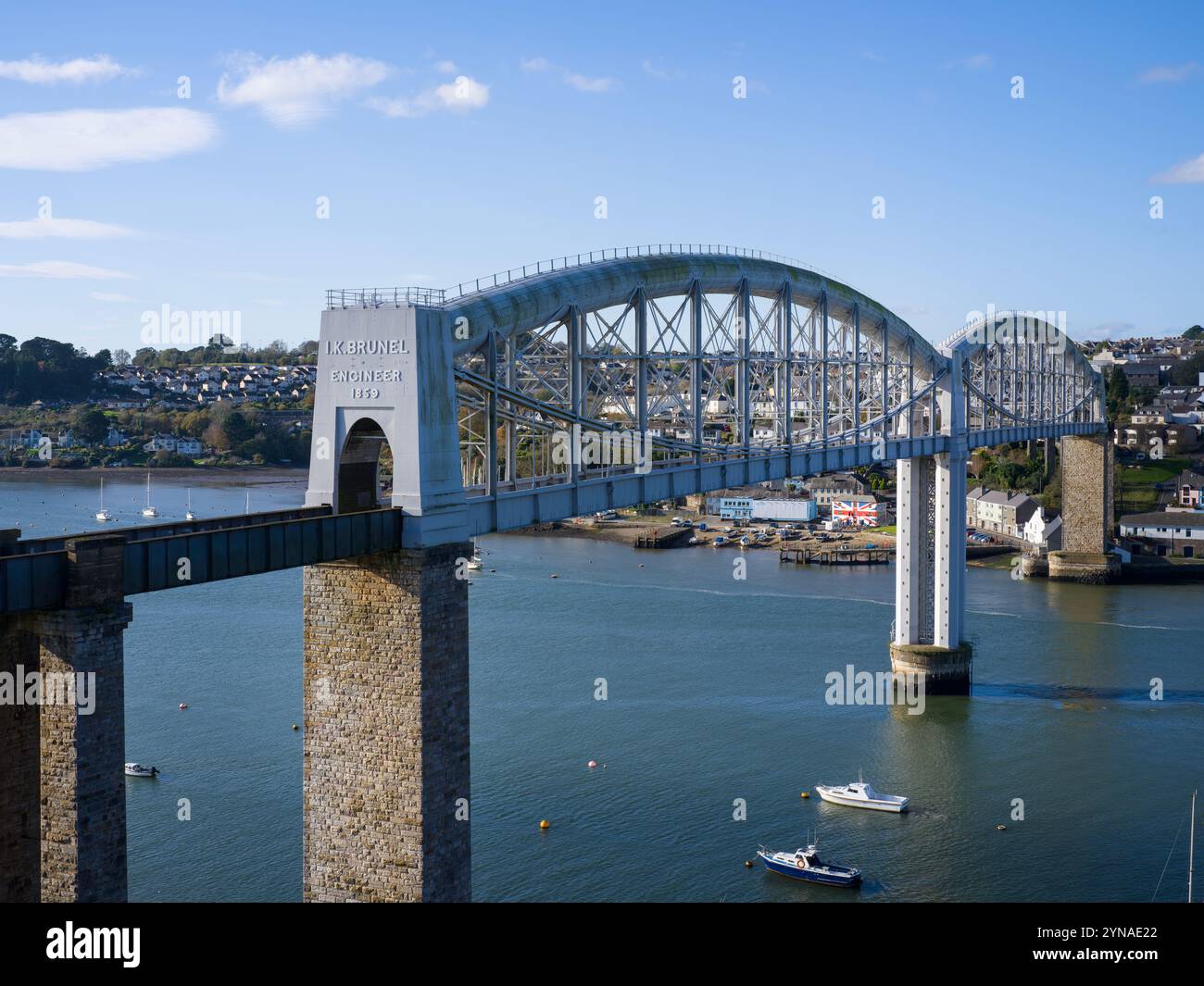 ROYAL ALBERT BRIDGE ISAMBARD KINGDOM BRUNEL SALTASH TO PLYMOUTH RAIL ...