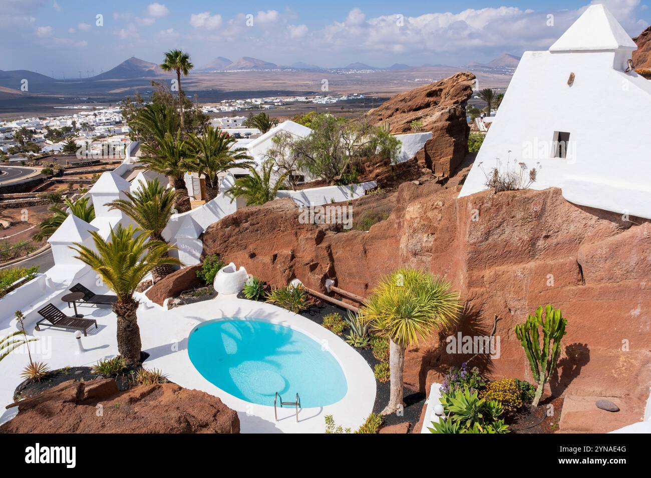 Spain, Canary Islands, Lanzarote, Oasis de Nazaret, Lagomar, former ...