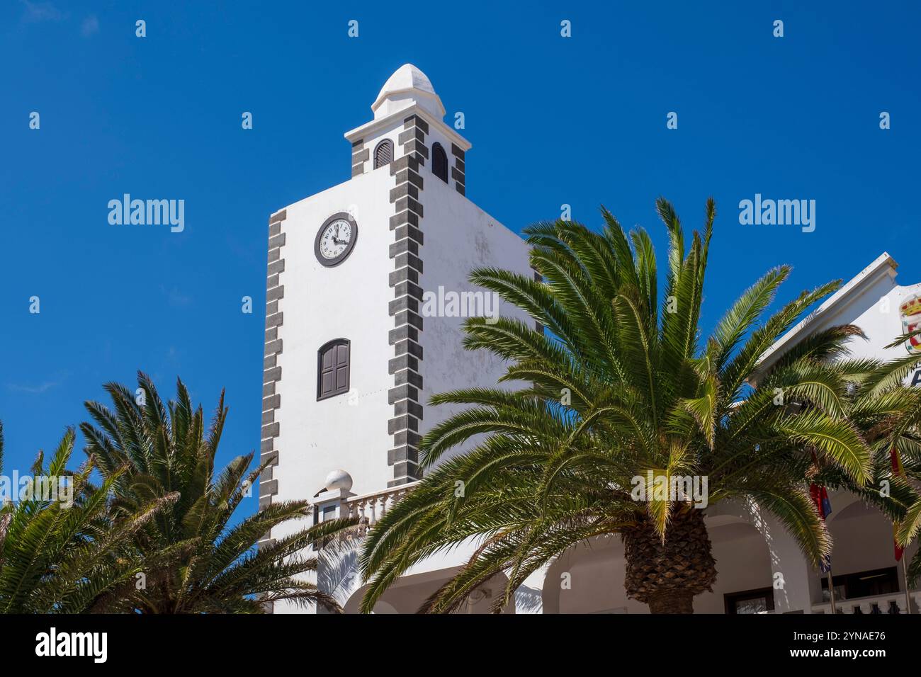 Spain, Canary islands, Lanzarote island, San Bartolomé, Plaza Leon y ...