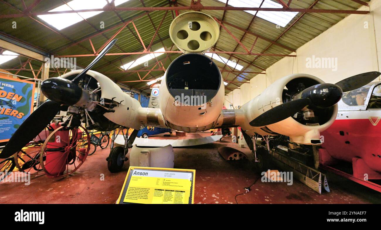 Yorkshire Air Museum the ubiquitous Avro Anson MkT21 navigation and ...