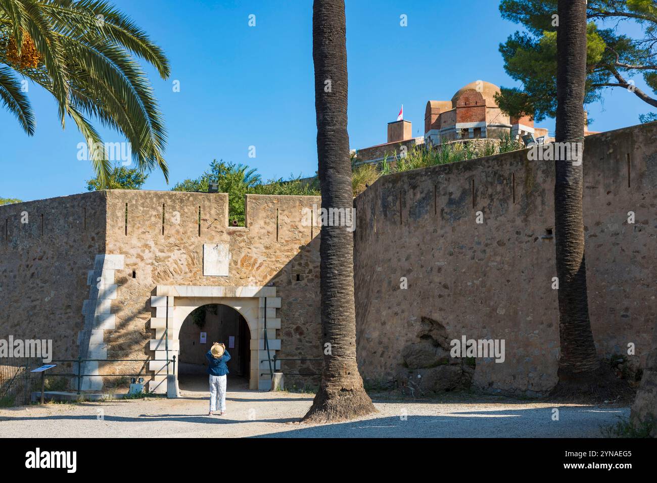 France, Var, Saint Tropez, citadel, main entrance door Stock Photo - Alamy