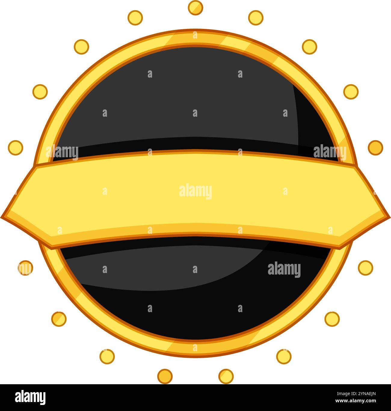 prestige badge golden luxury cartoon vector illustration Stock Vector Image & Art - Alamy