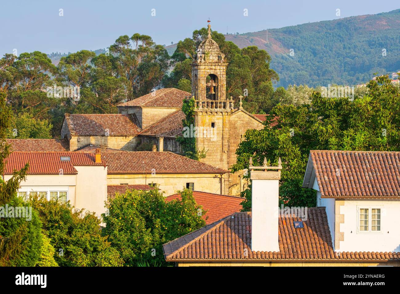 Spain, Galicia, Tui, stage on the Portuguese Central Way, one of the ...