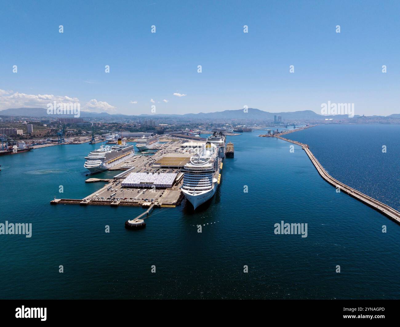 France, Bouches du Rhone (13), Marseille, Grand Port Maritime, Mole ...