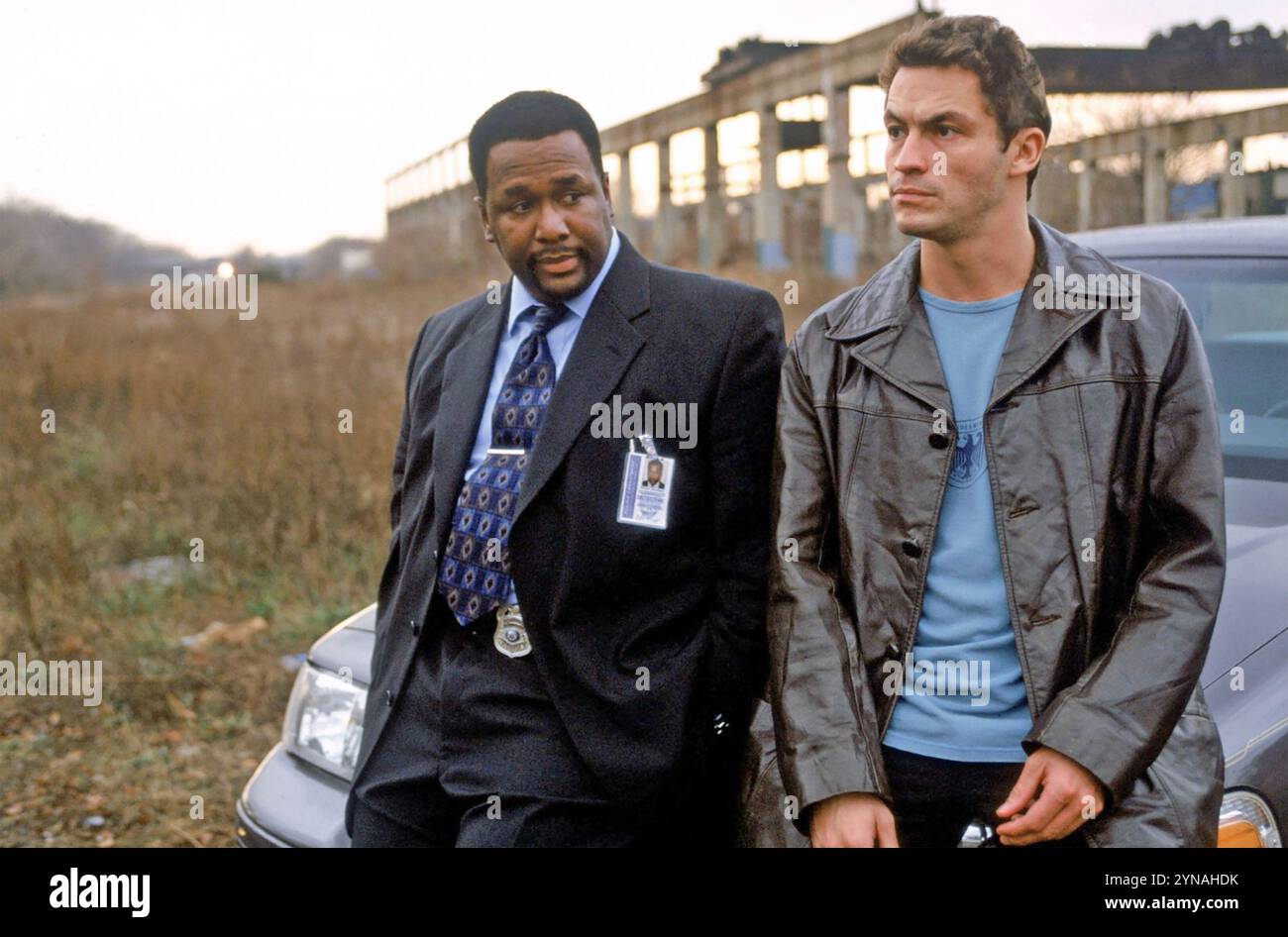 THE WIRE HBO TV series with Wendell Pierce at left as Bunk Moreland and ...