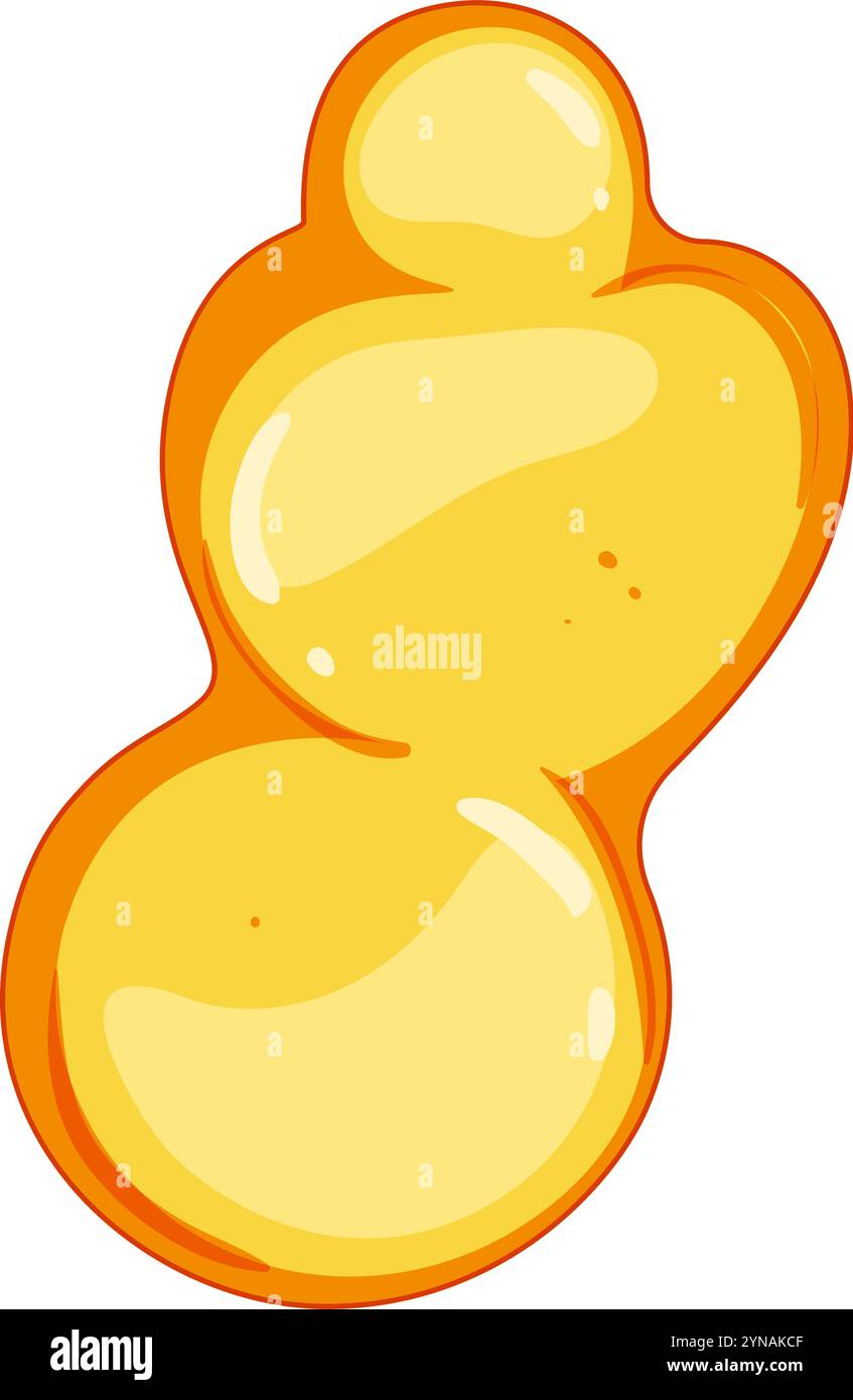 gradient colorful liquid shapes cartoon vector illustration Stock ...