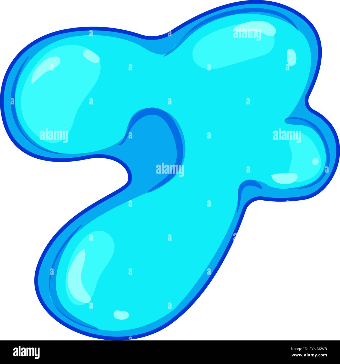 vibrant colorful liquid shapes cartoon vector illustration Stock Vector ...