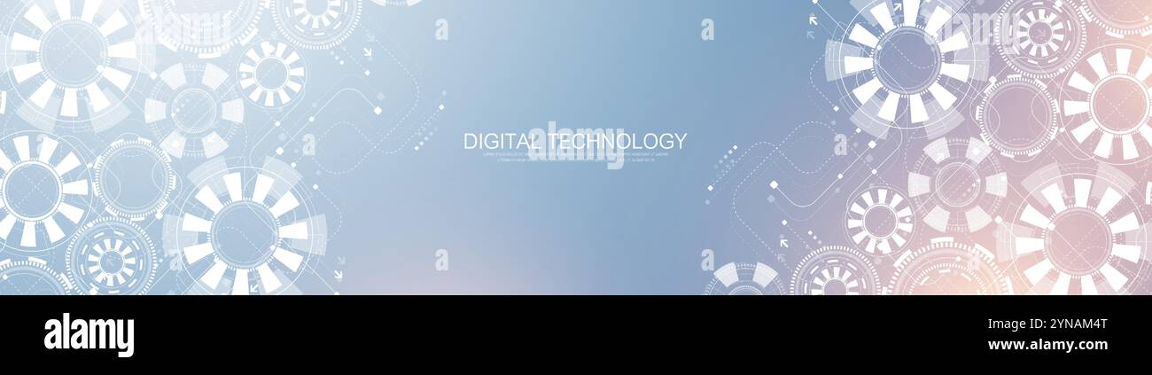 Abstract digital technology background with circuit board texture ...
