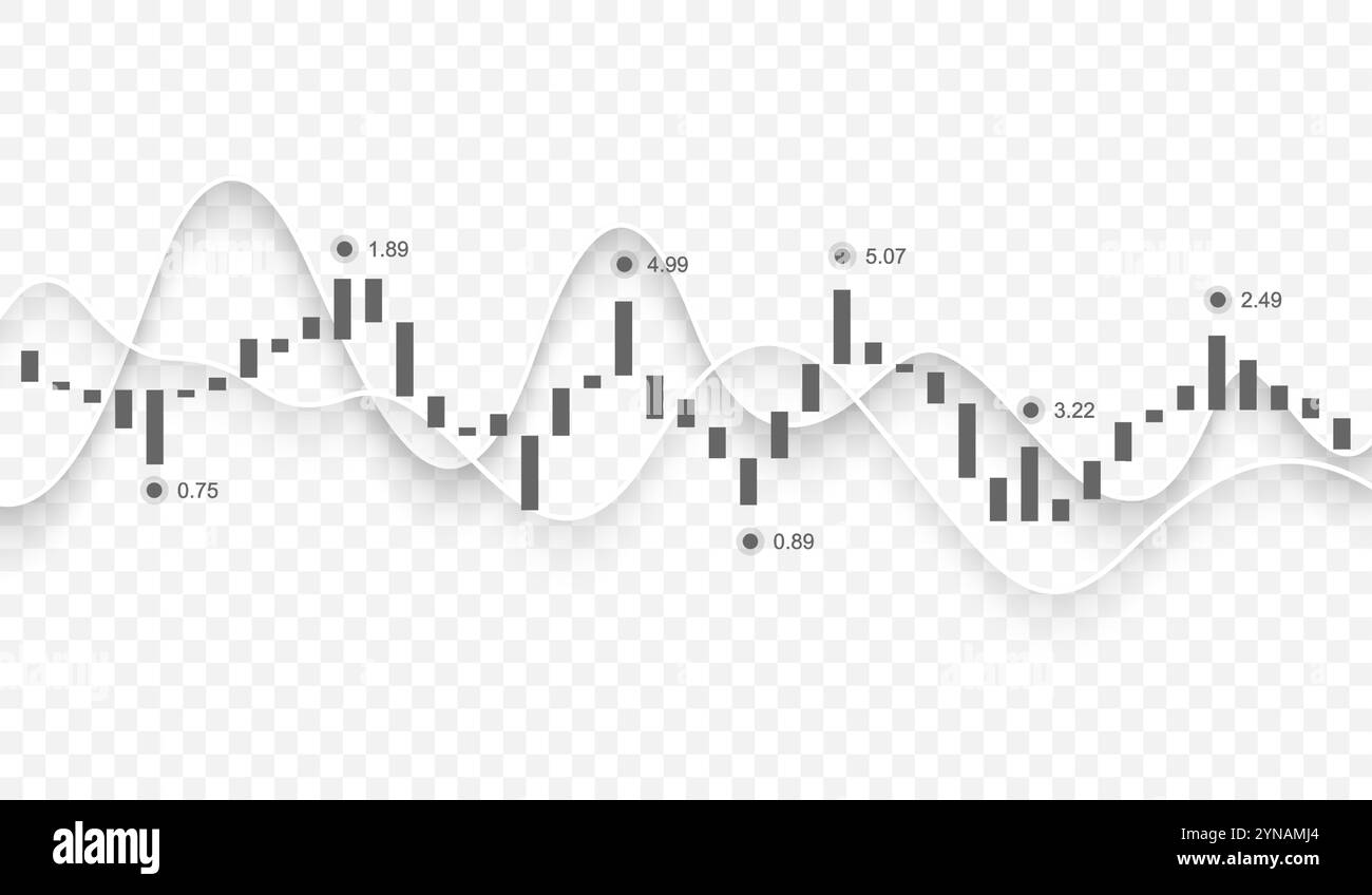 Stock market or Forex trading graph in graphic concept for financial ...