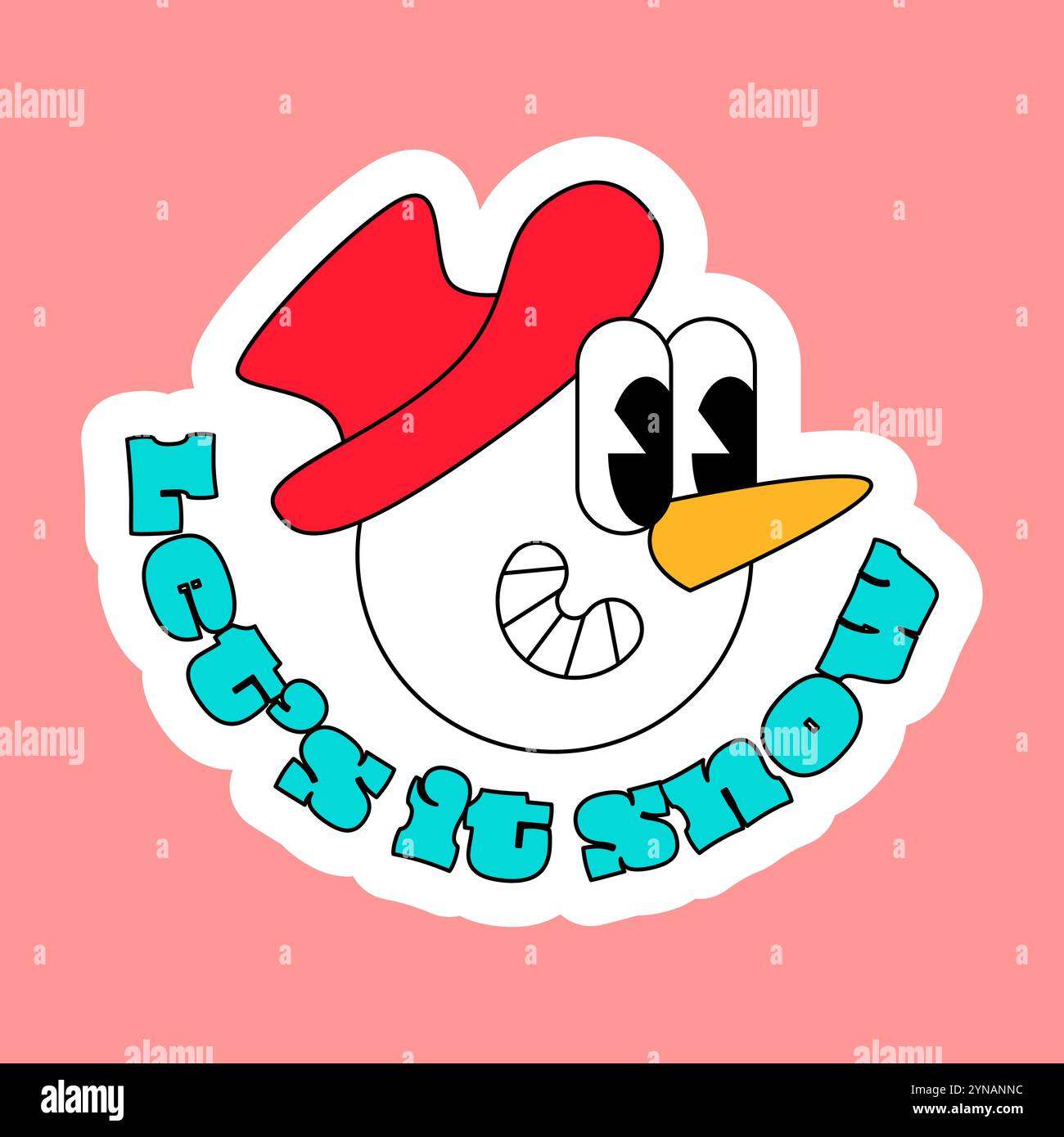 Nose in the snow Stock Vector Images - Alamy