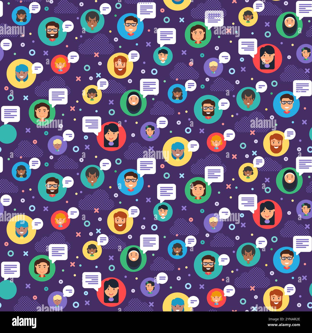 Pictogram of diverse community symbols for everyday tasks seamless ...