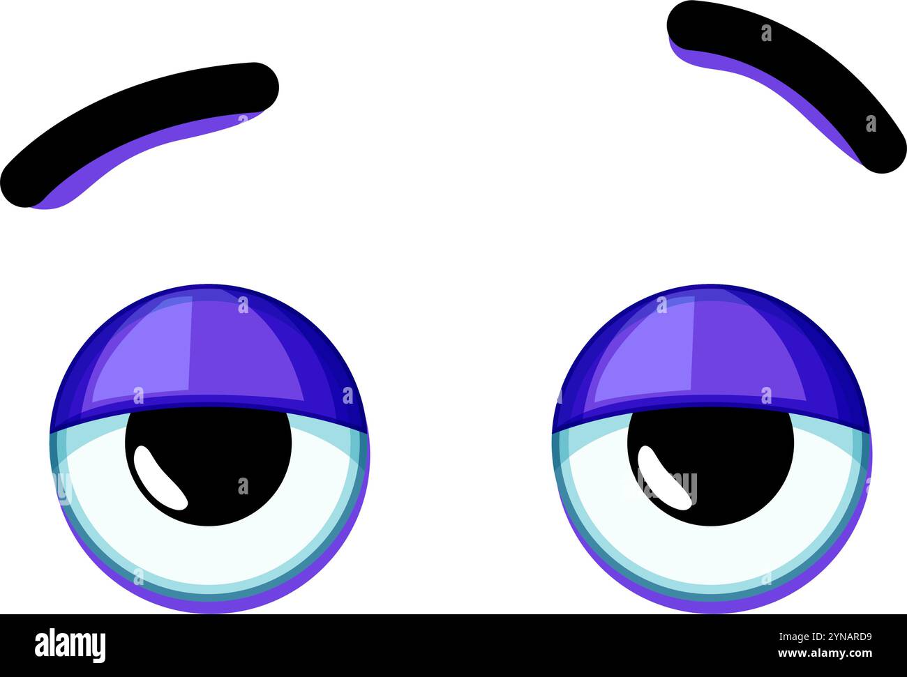 cry eye emotions cartoon vector illustration Stock Vector Image & Art ...