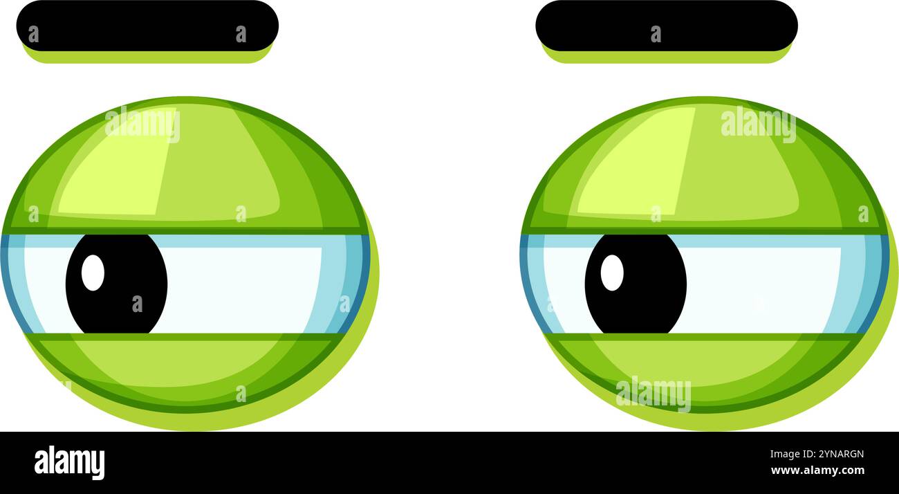 joy eye emotions cartoon vector illustration Stock Vector Image & Art ...