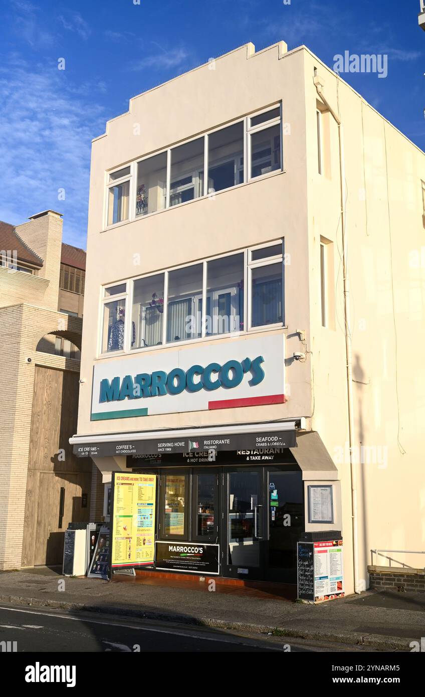 The famous Marrocco’s Italian Ice Cream and Seafood Restaurant on Hove ...