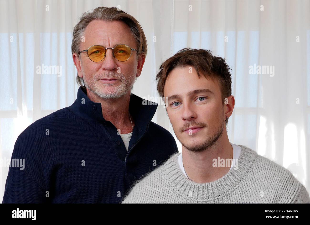 Daniel Craig, left, and Drew Starkey, cast members in the film "Queer ...