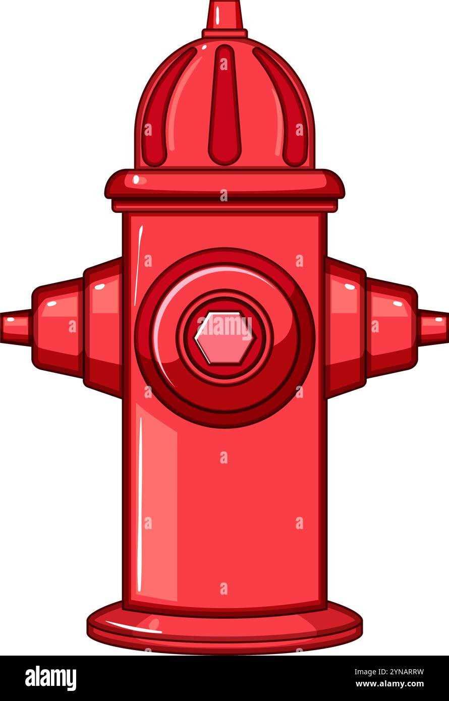emergency fire hydrant cartoon vector illustration Stock Vector Image & Art - Alamy