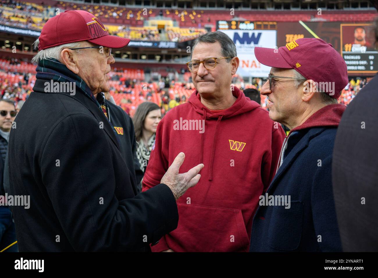 Landover, MD, USA. 24th Nov, 2024. Former Washington football team head ...