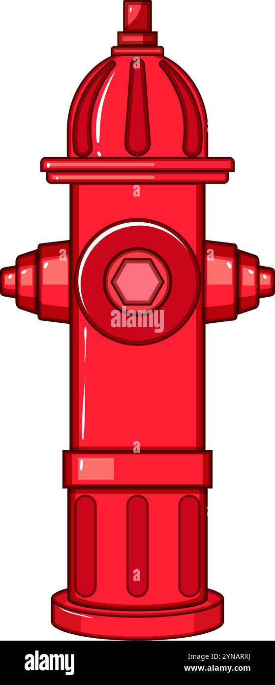 infrastructure fire hydrant cartoon vector illustration Stock Vector ...