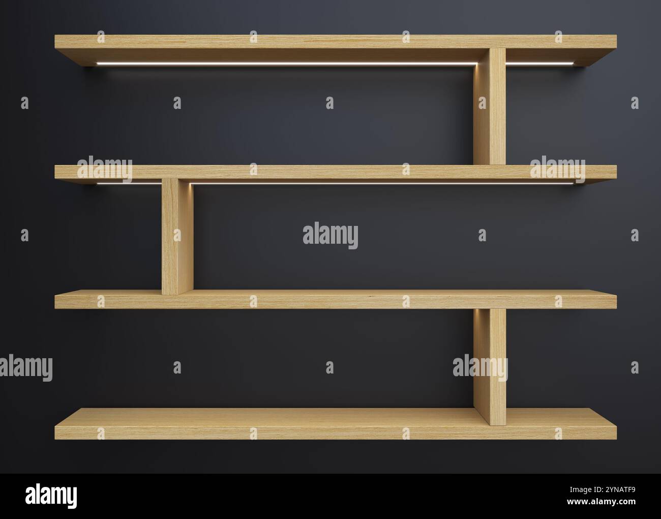 Wall background of furniture showcase shelves Stock Photo - Alamy