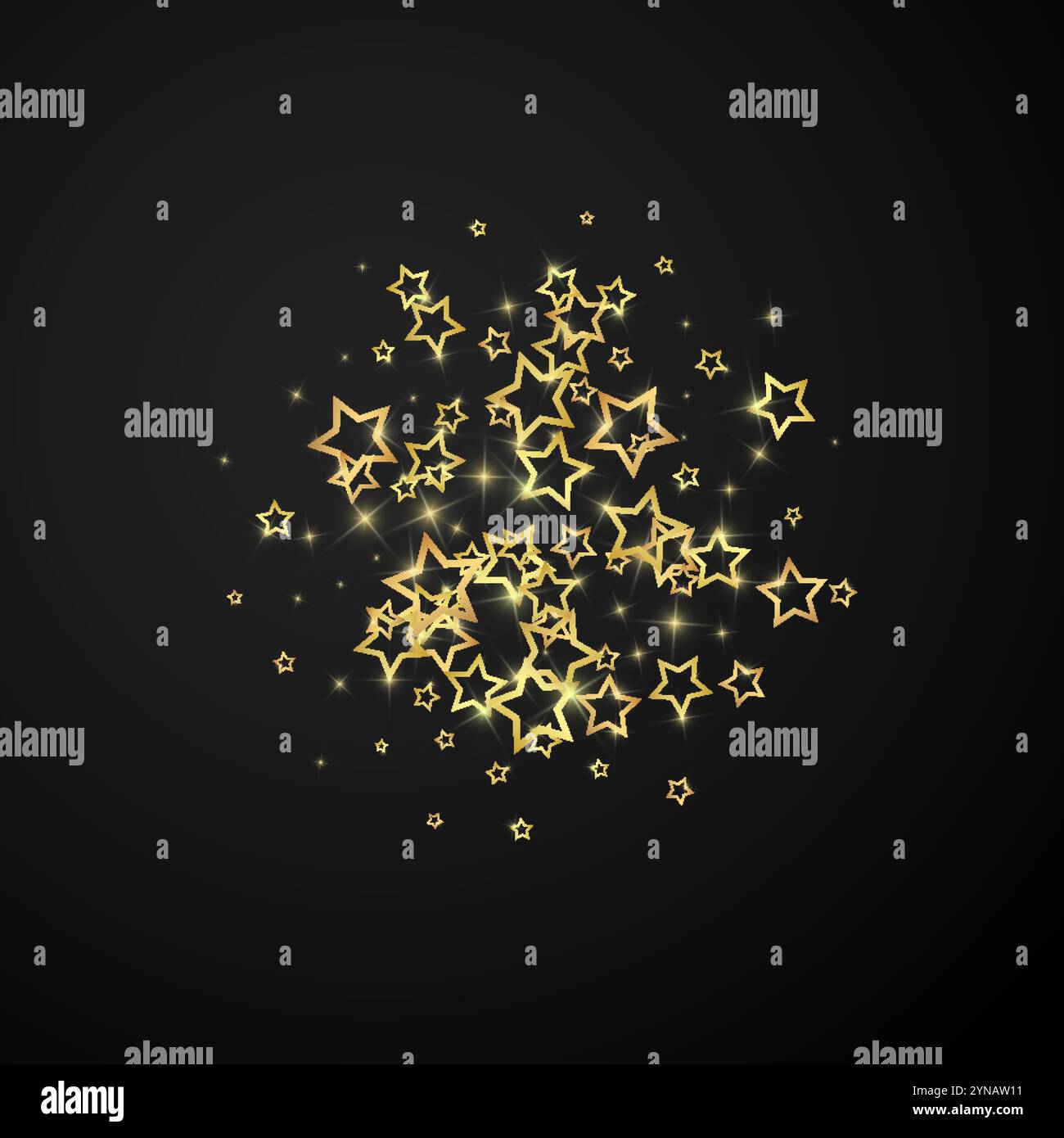 Starry night fairy tale background. Cute sparkling twinkles, christmas ...