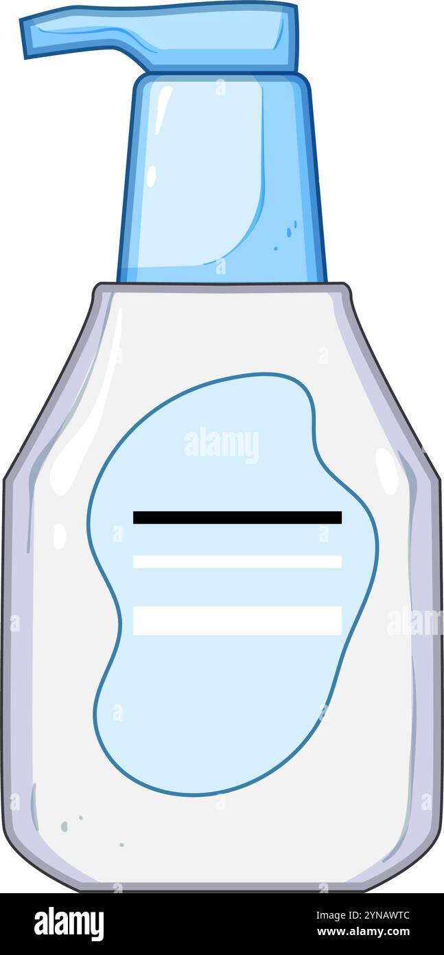skincare lotion baby cartoon vector illustration Stock Vector Image ...