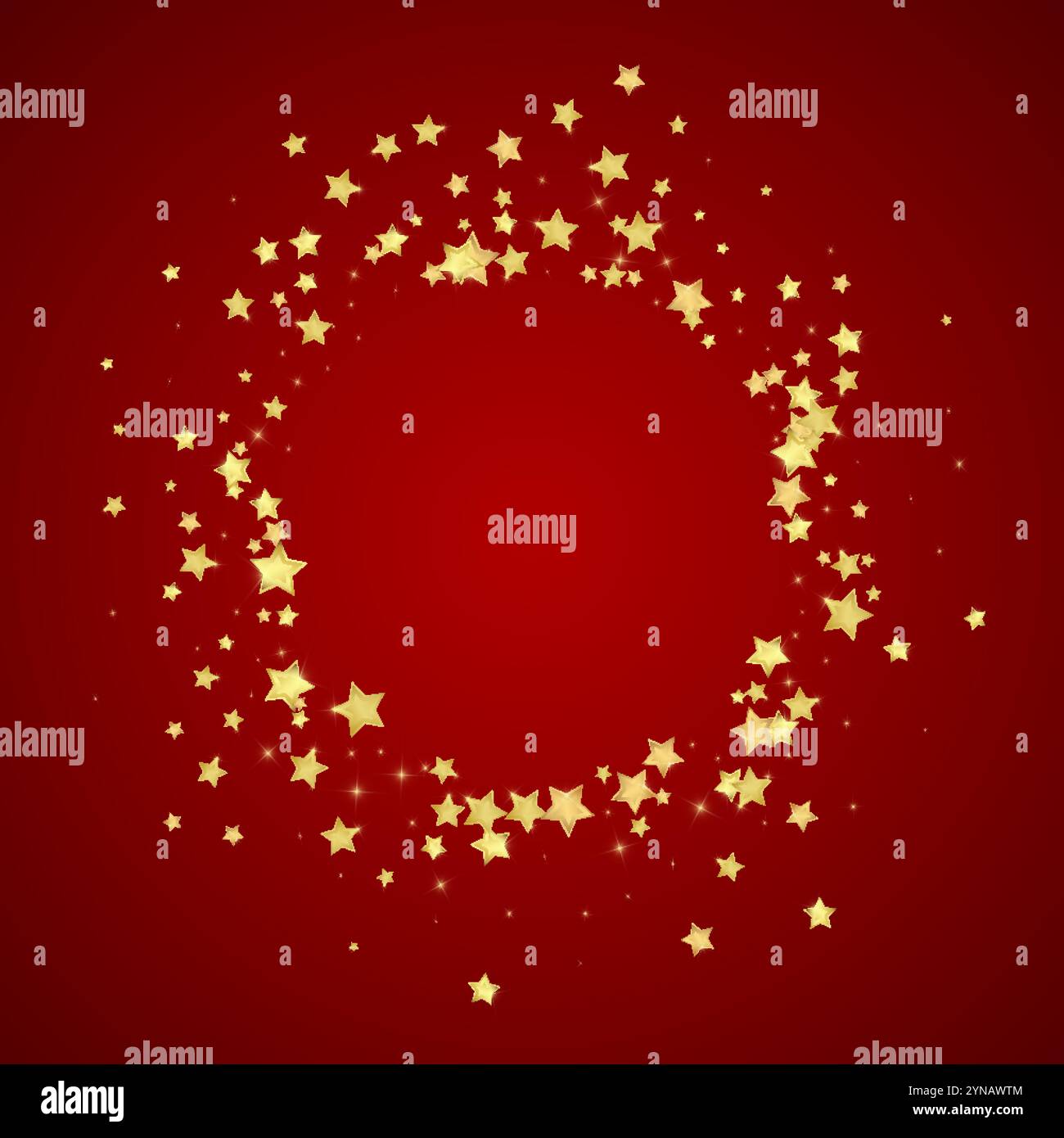 Magic stars vector overlay. Gold stars scattered around randomly ...