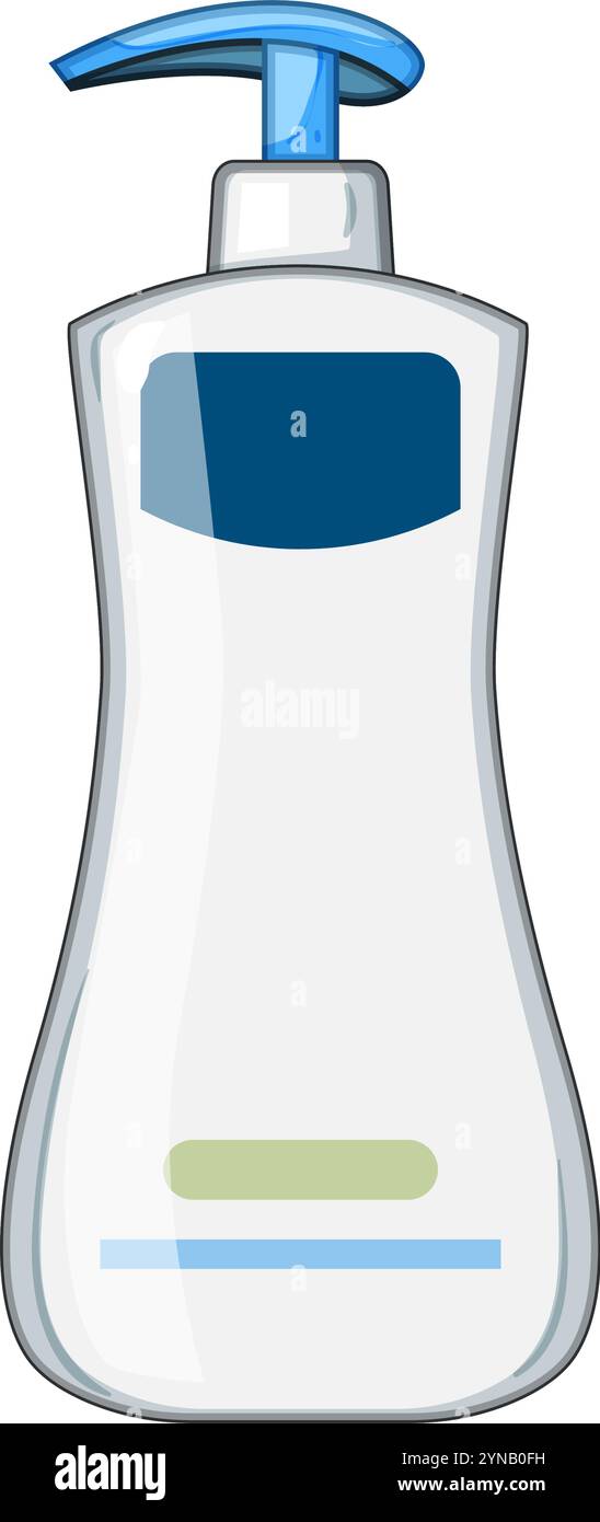 organic lotion baby cartoon vector illustration Stock Vector Image ...