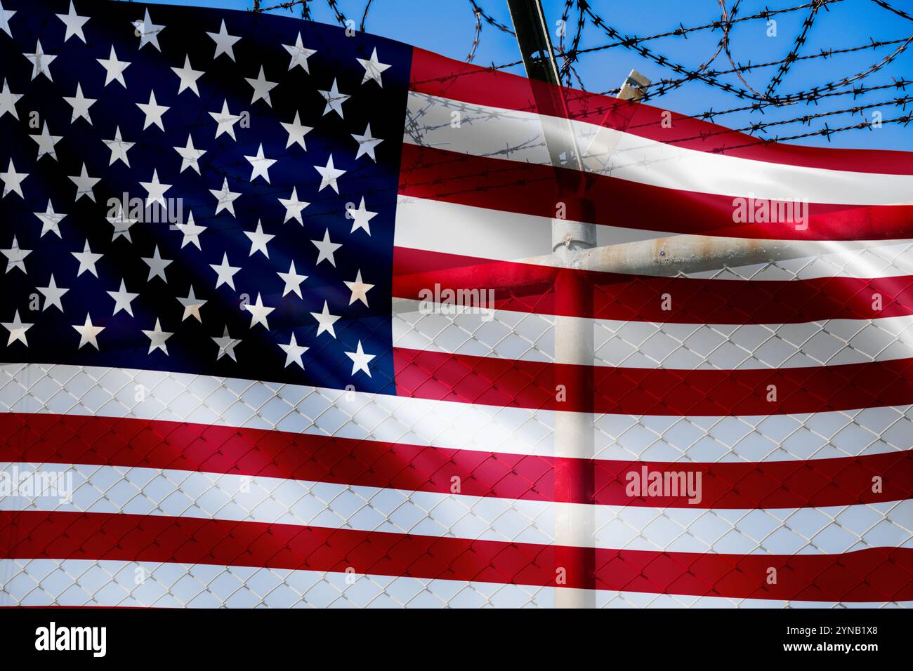 US border wall policy. Prevent illegal immigration and enhance security ...