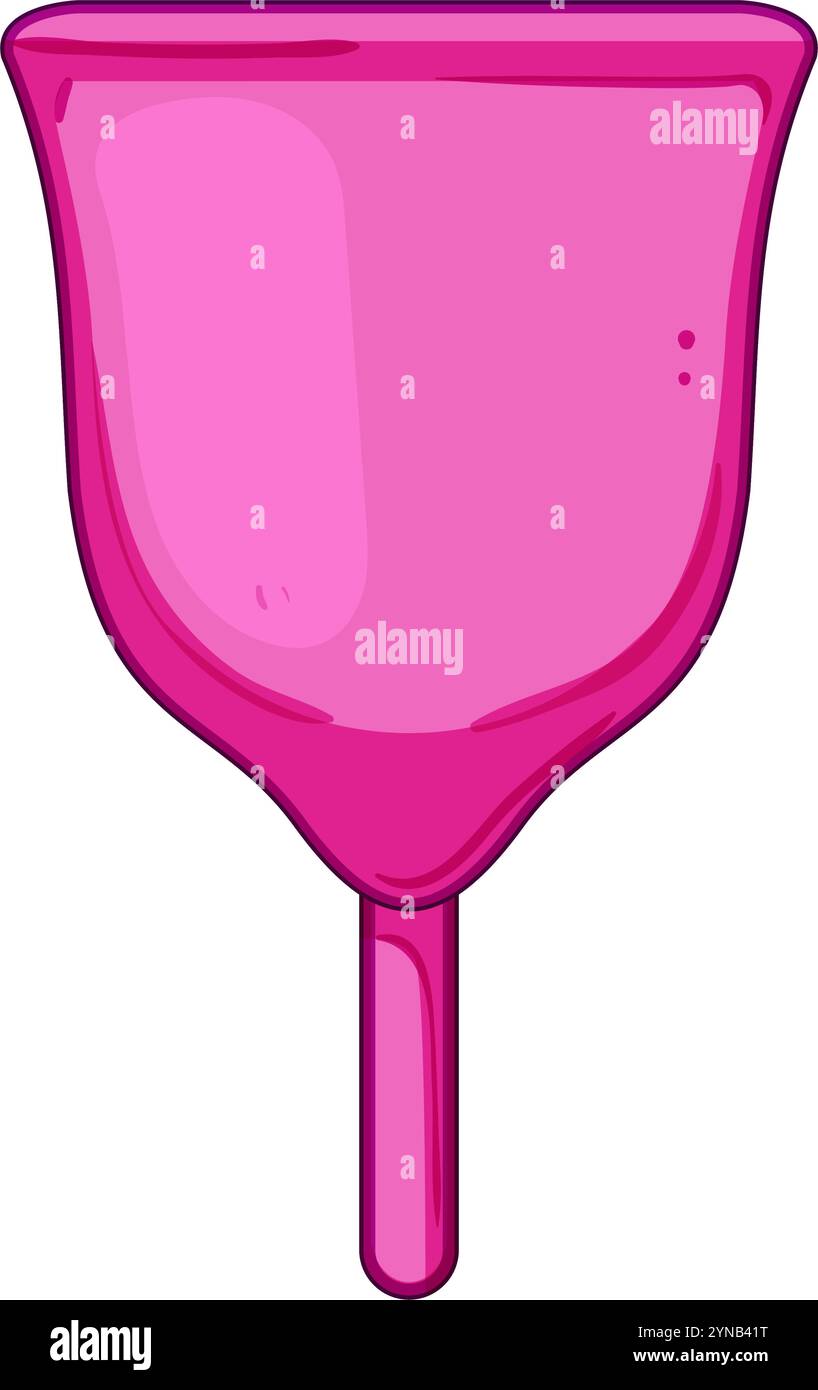 period menstrual cup cartoon vector illustration Stock Vector Image ...