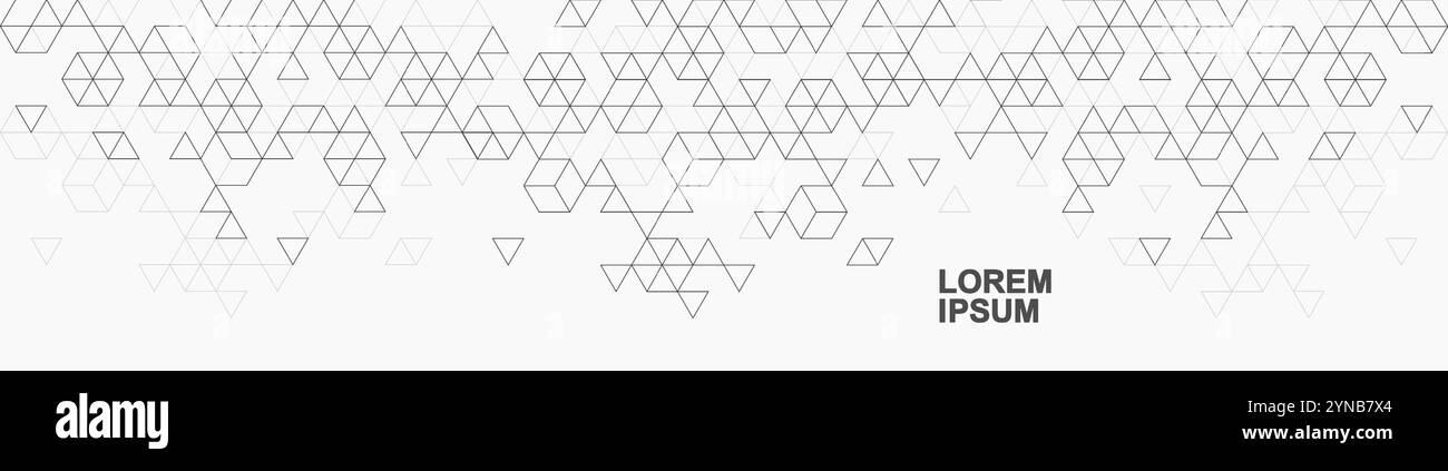 Modern abstract background with triangle and hexagon shapes pattern ...