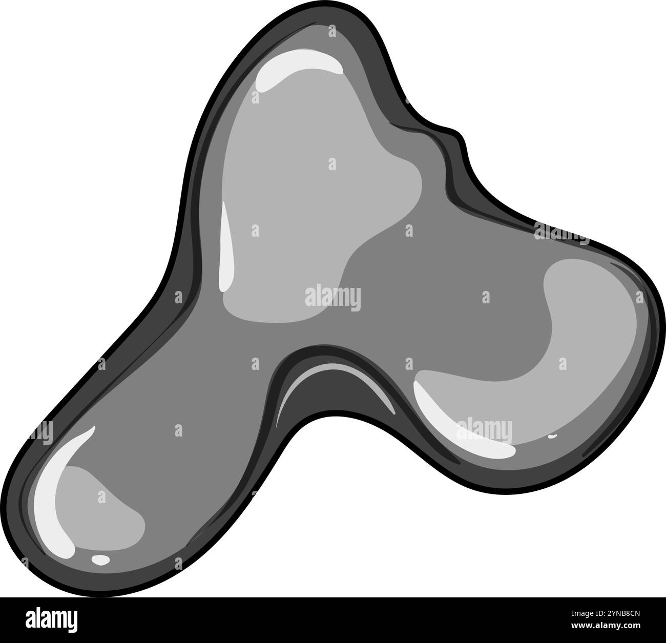 alloy metal liquid shapes cartoon vector illustration Stock Vector ...