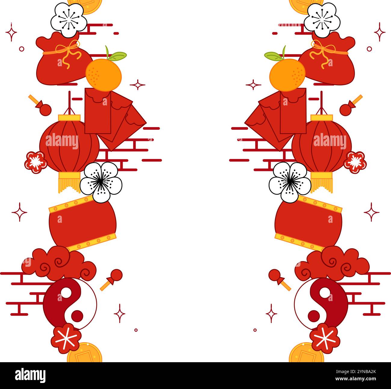 Traditional chinese border frame hi-res stock photography and images ...