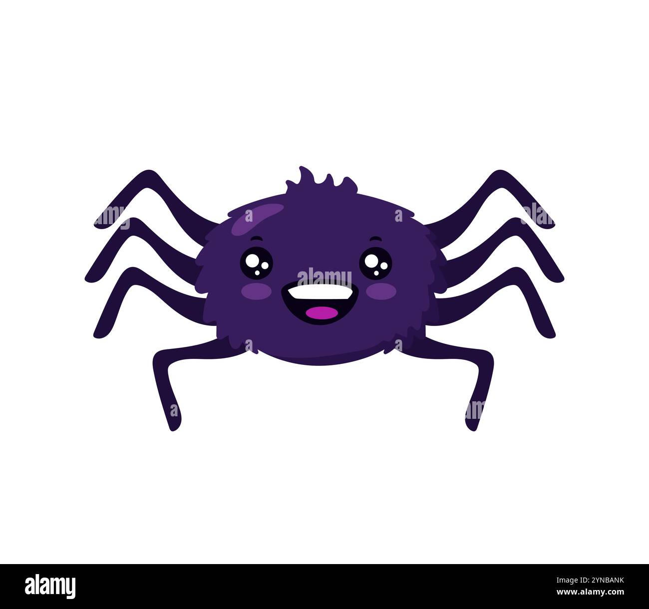 Kawaii spider with a funny face, perfect for kid-friendly decor Stock ...