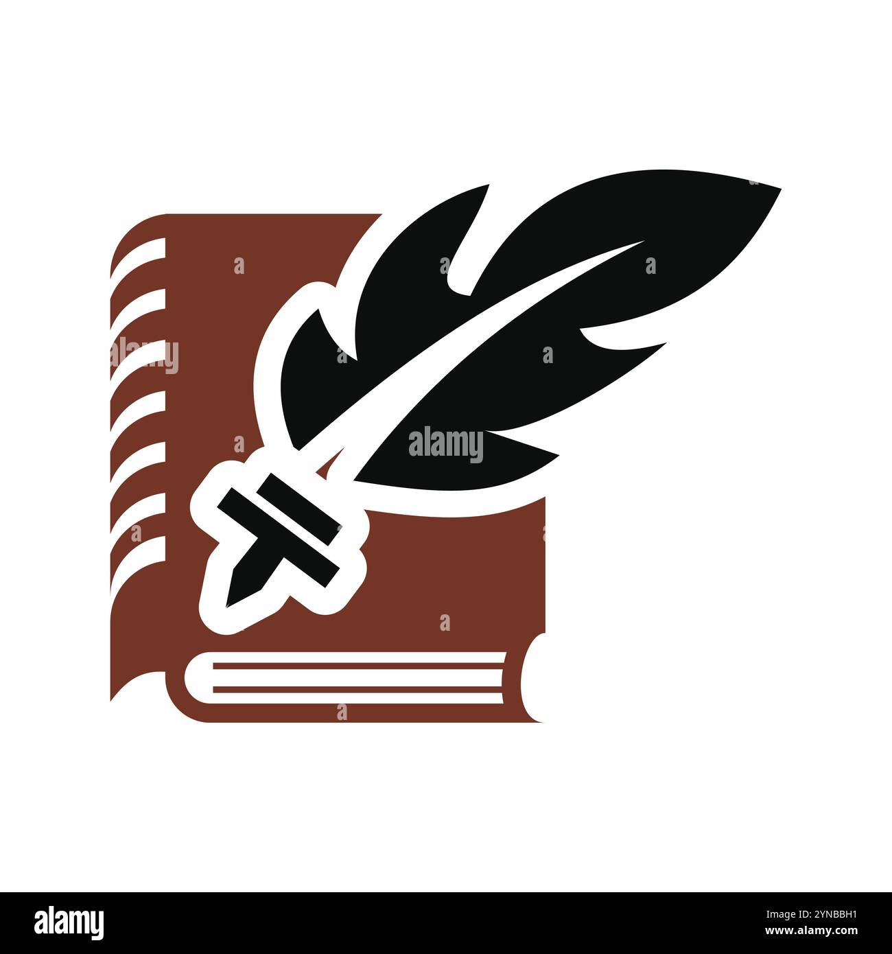 book writer icon logo design template Stock Vector Image & Art - Alamy