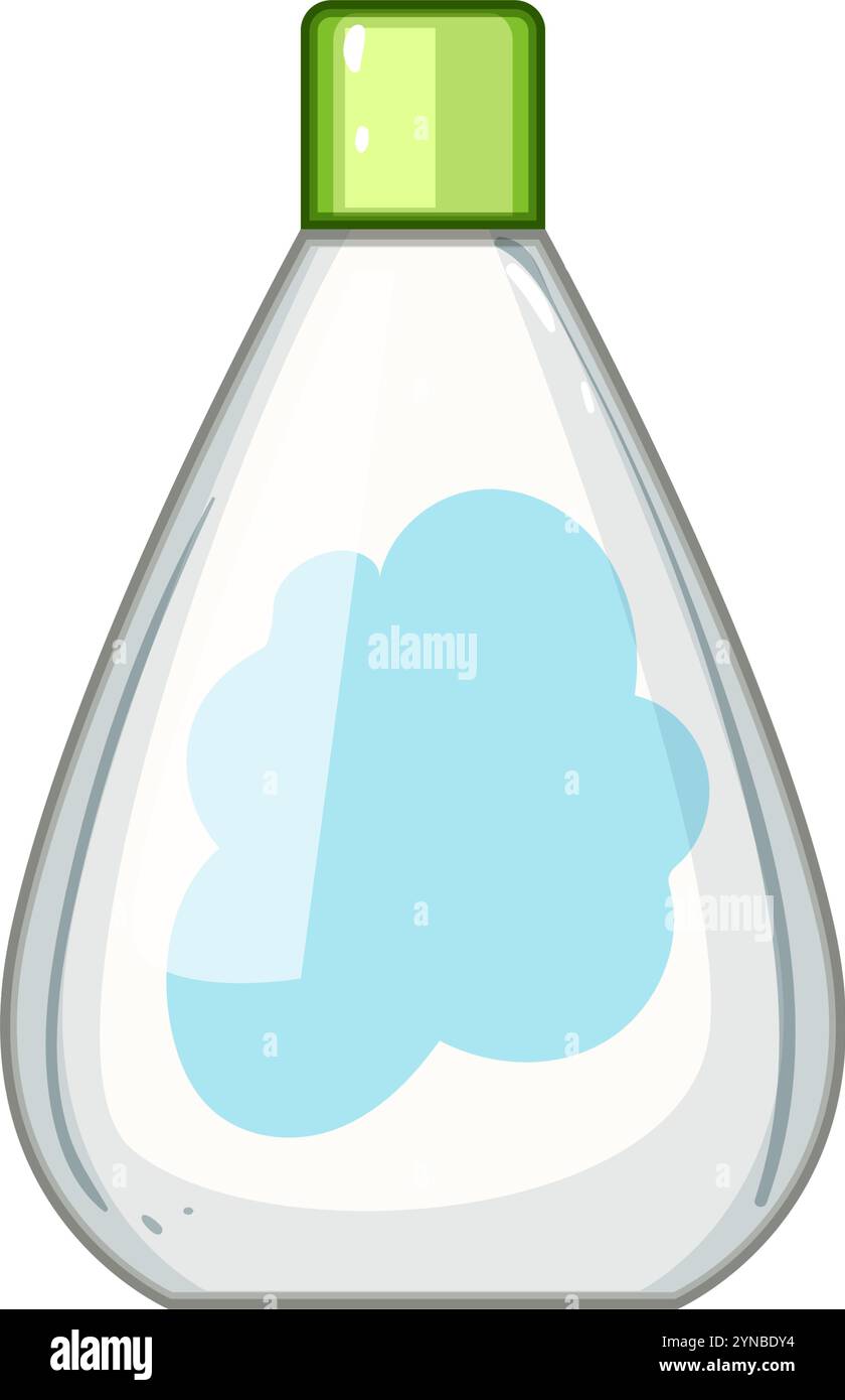 moisturizing oil baby cartoon vector illustration Stock Vector Image ...