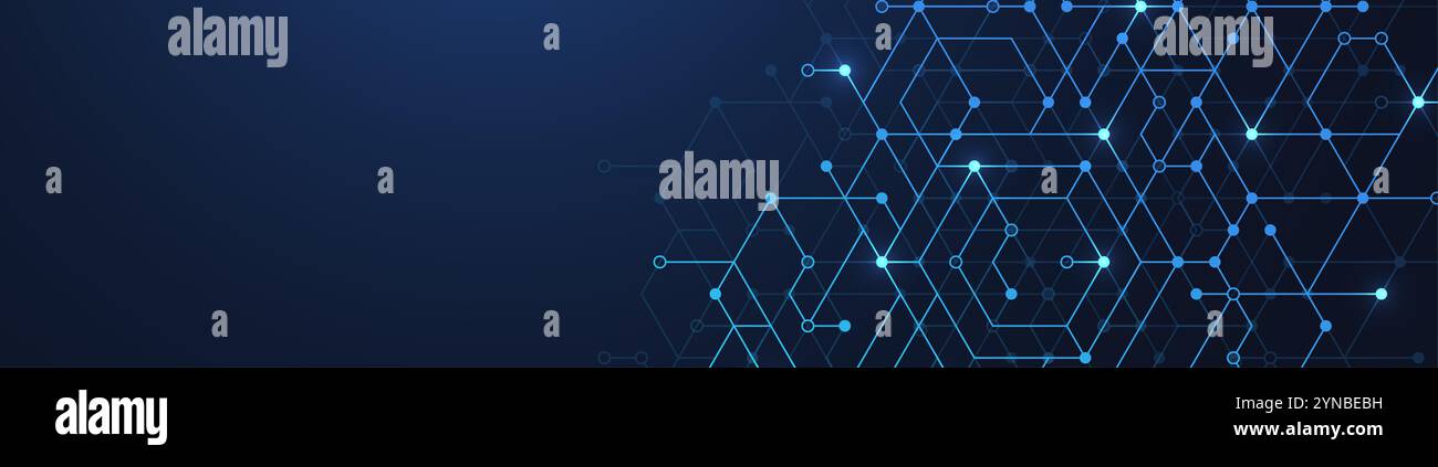 Artificial Intelligence or machine learning illustration design. Quantum computer technology ...