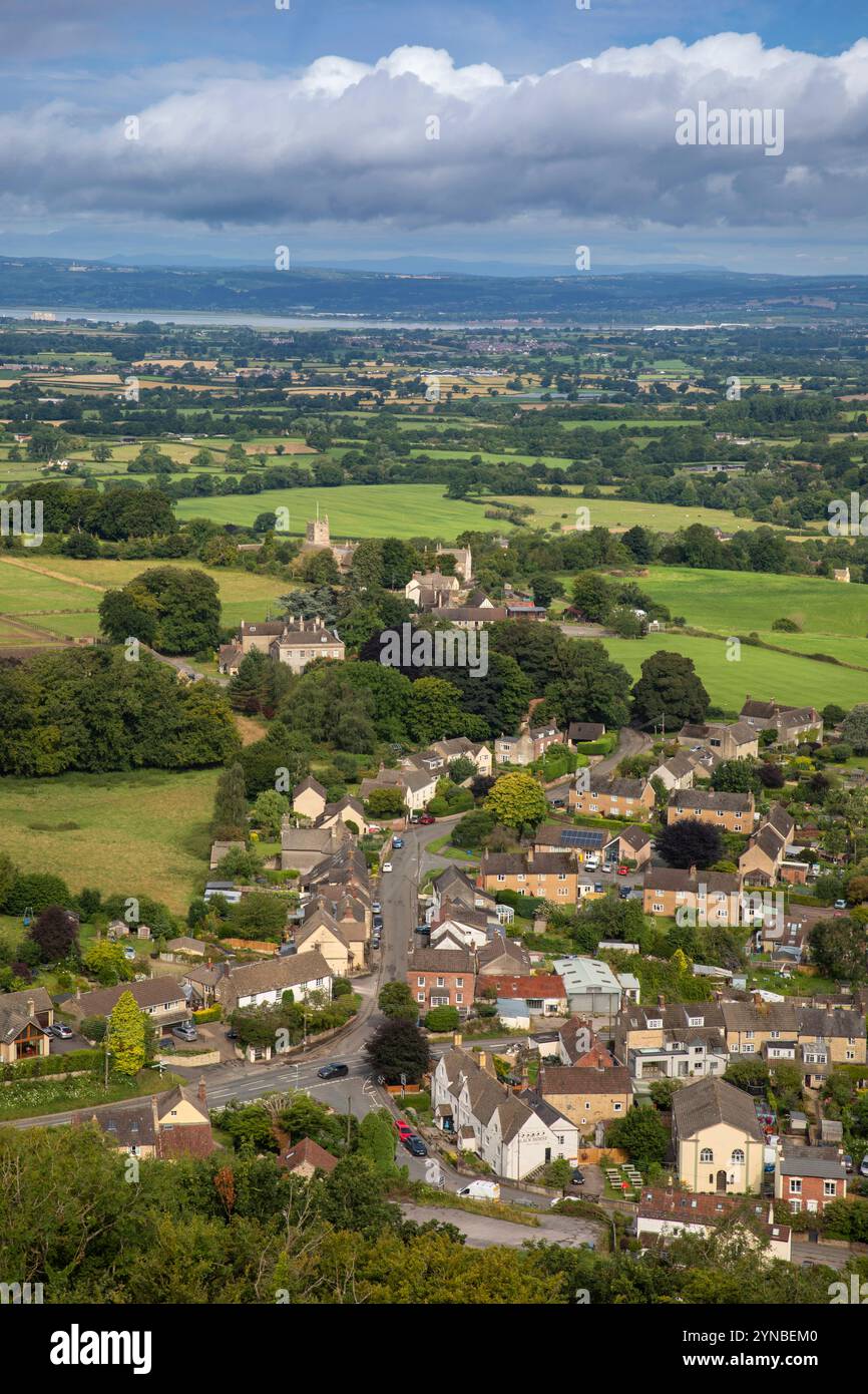 UK, England, Gloucestershire, Vale of Berkeley, North Nibley, elevated ...