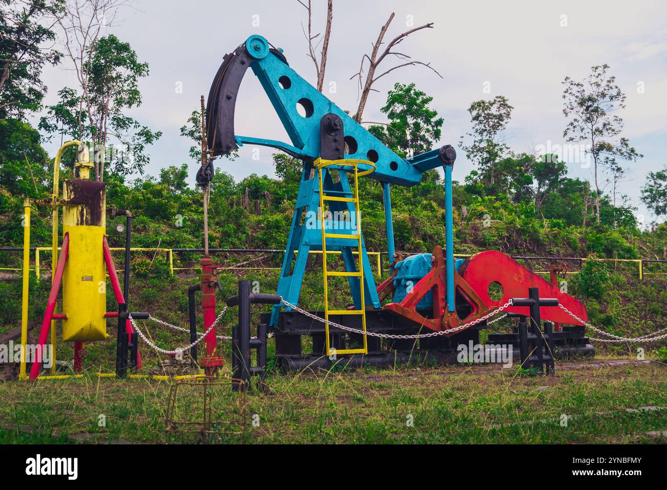 Pertamina Oil Monument in Samboja, East Kalimantan, Indonesia Stock ...