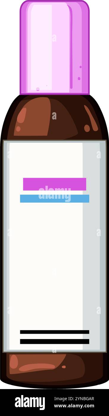 protection oil baby cartoon vector illustration Stock Vector Image ...