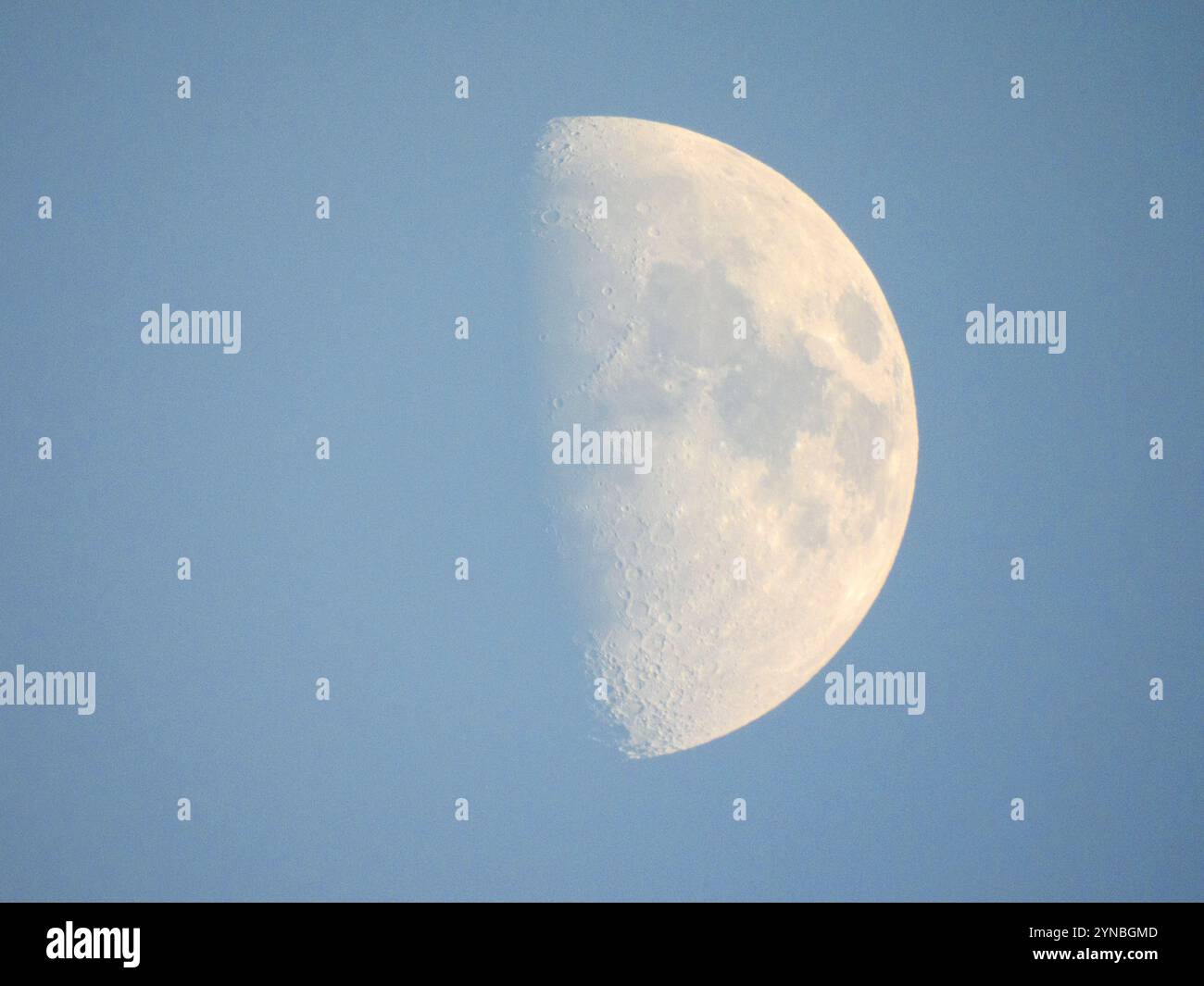 Half moon daytime shot Stock Photo - Alamy