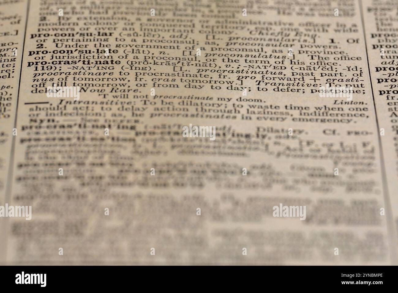 English language thesaurus pronunciation hi-res stock photography and ...