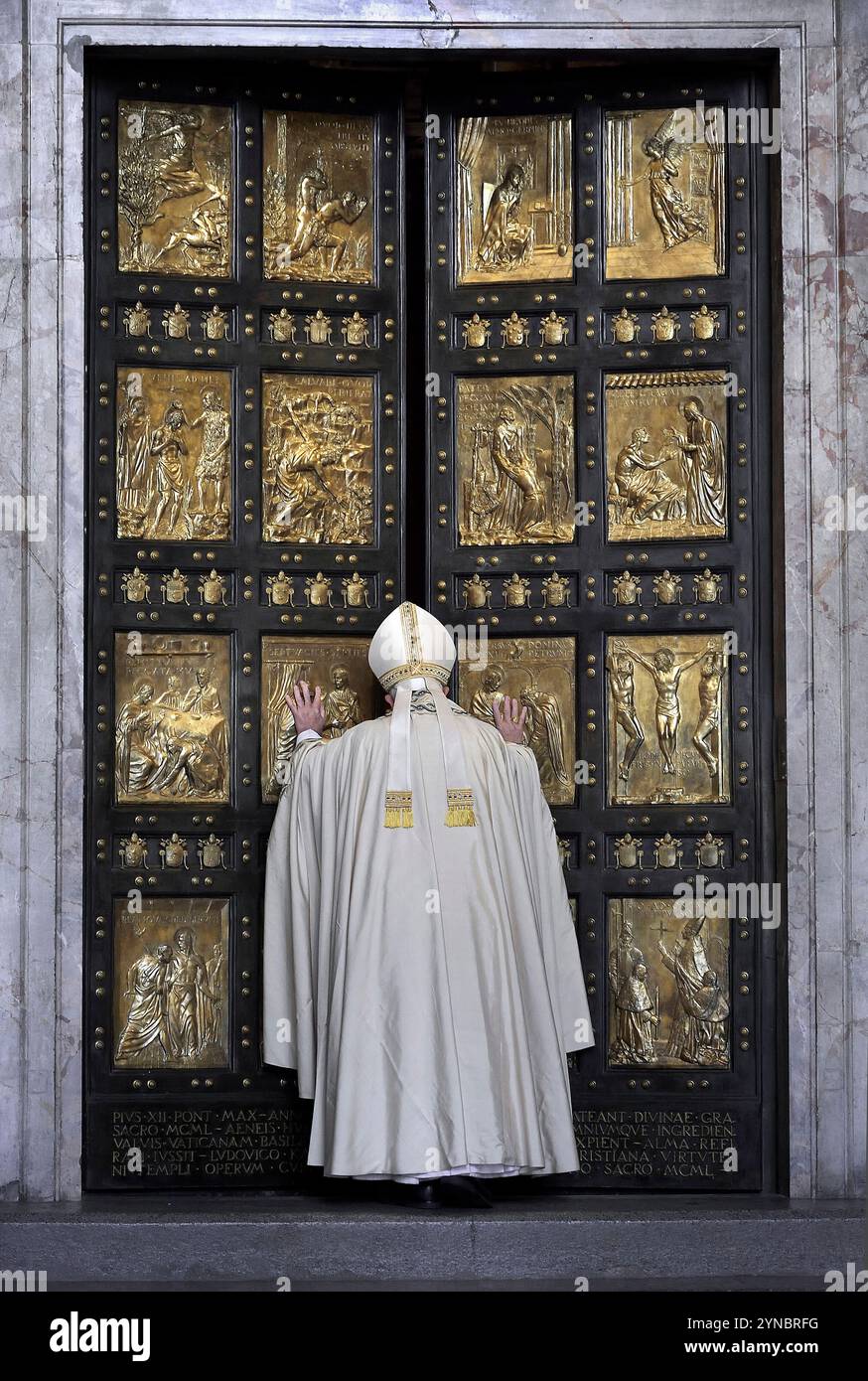 St. 24th Dec, 2024. On Christmas Eve, December 24, 2024, Pope Francis ...