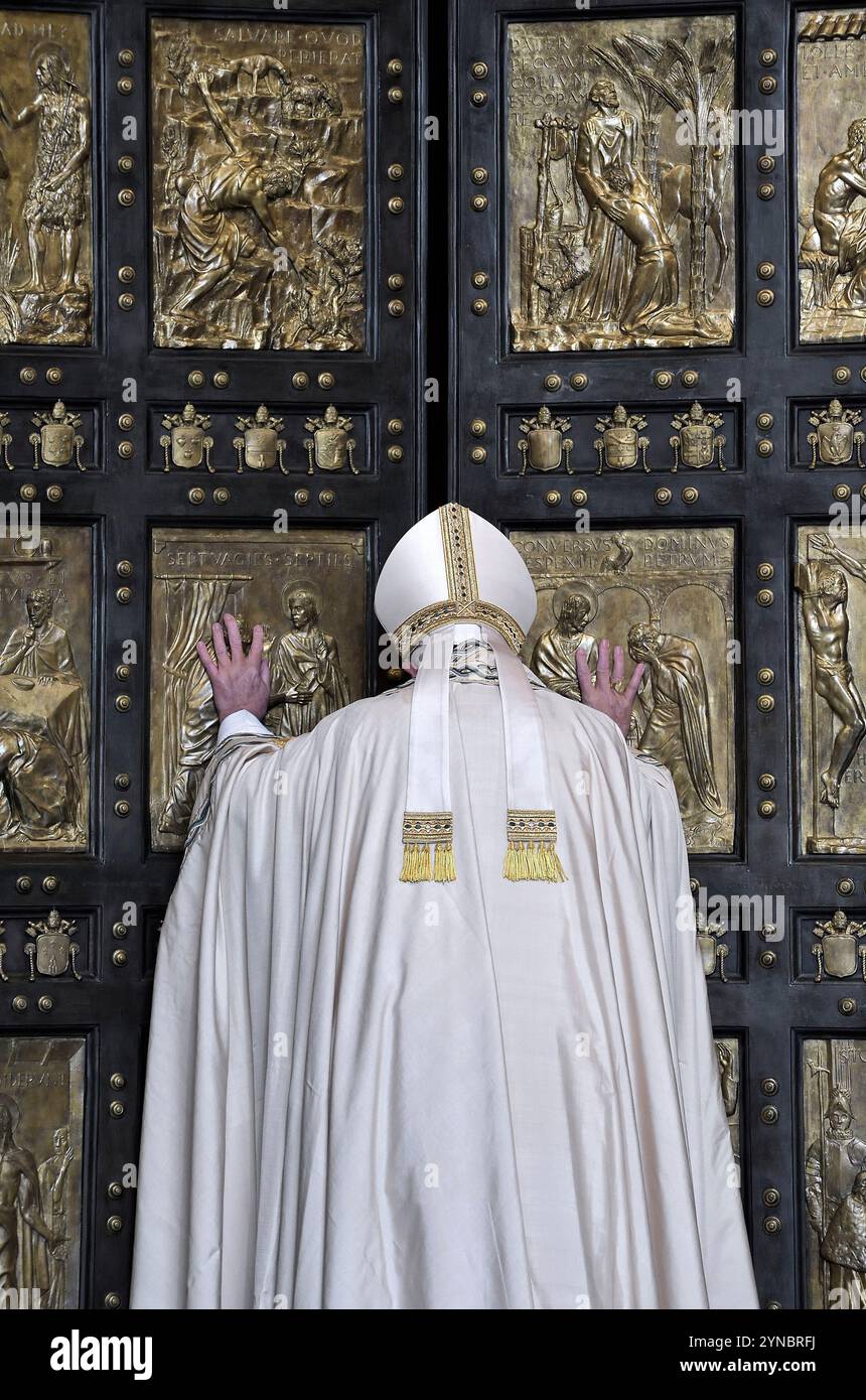 St. 24th Dec, 2024. On Christmas Eve, December 24, 2024, Pope Francis ...