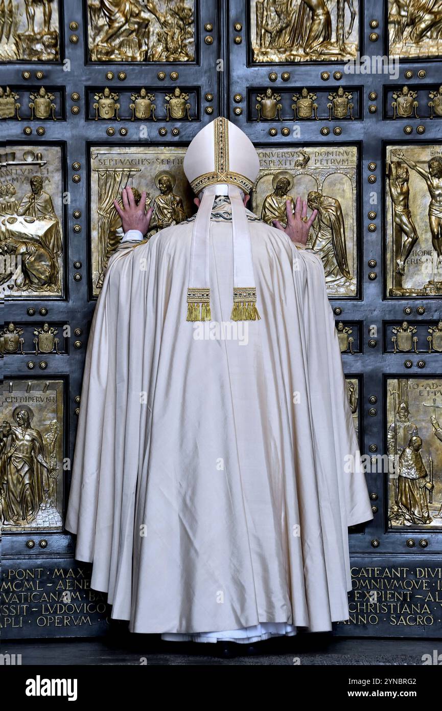 St. 24th Dec, 2024. On Christmas Eve, December 24, 2024, Pope Francis ...