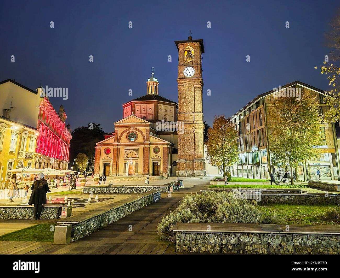 Italy, Legnano, San Magno square, Piazza San Magno Stock Photo - Alamy
